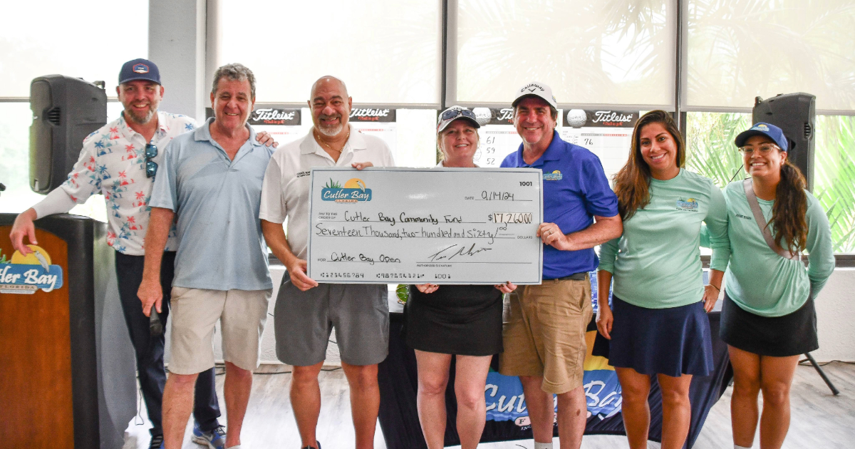 Cutler Bay Open Breaks Fundraising Record with $17,260 for Community ...