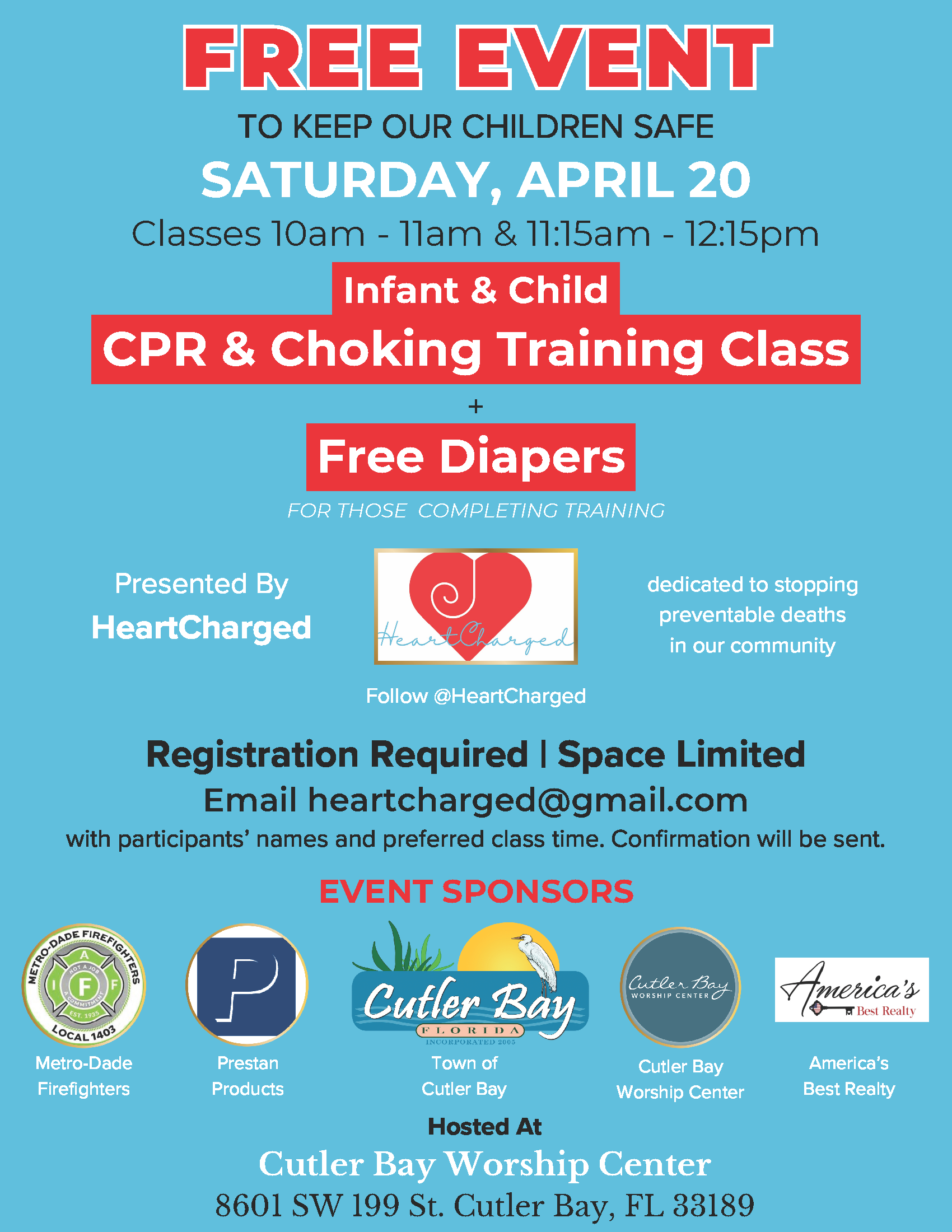 HeartCharged Infant & Child CPR & Choking Training Class | Town of ...