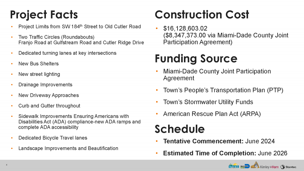 Franjo Road Complete Streets Project to Commence in July | Town of ...